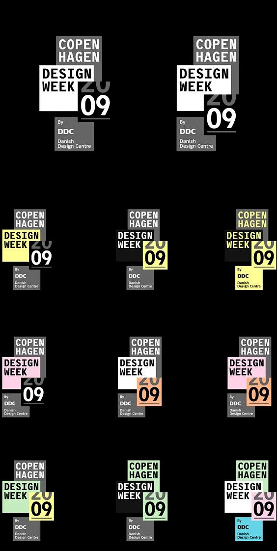 Copenhagen Design Week 09 - Visual Identity-花瓣网