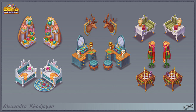 Isometric game assets