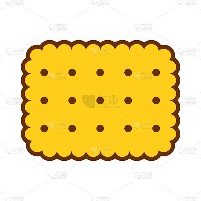 Cartoon Cracker Icon Isolated On White Background