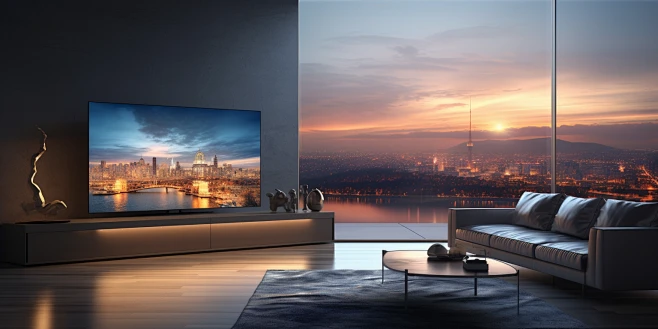 zhbd_aiyun_kai_a_large_tablet_TV_placed_in_modern_high-ranking ...