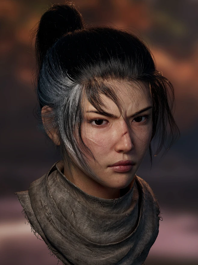 SEKIRO: LADY WOLF (HEAD LIGHTING/RENDERS)图片_zb——脸图片素材-花瓣网