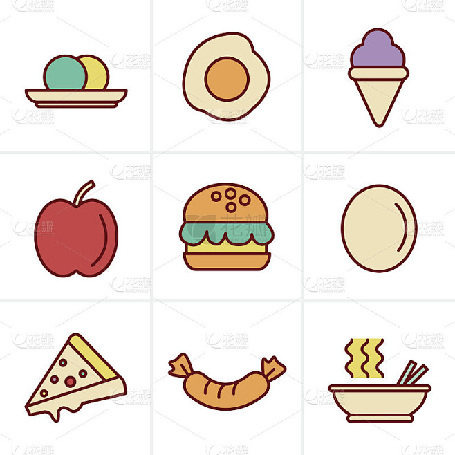 时尚食品图标