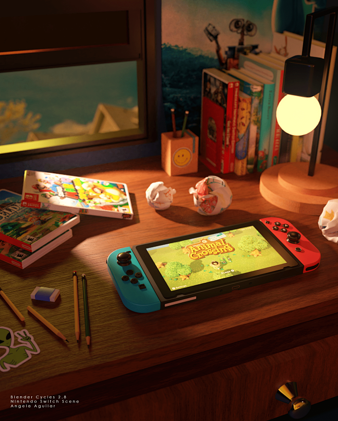 3D Nintendo Switch Scene : For practice purposes only.