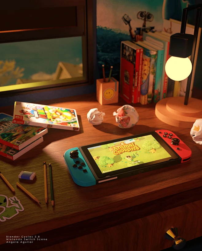 3D Nintendo Switch Scene : For practice purposes only.-花瓣网