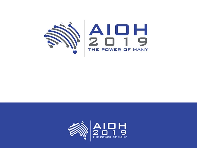 Aioh 2019 emblem vector design logo esolzlogodesign many power points ...