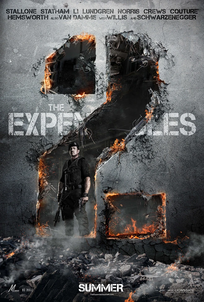 敢死队2 The Expendables 2 (2012) 导演: 西蒙·韦斯特 主演: 西尔维斯特·史泰龙 / 杰森·斯坦森 / 李连杰 / 余男 / 查克·诺瑞斯 / 尚格·云顿 ...