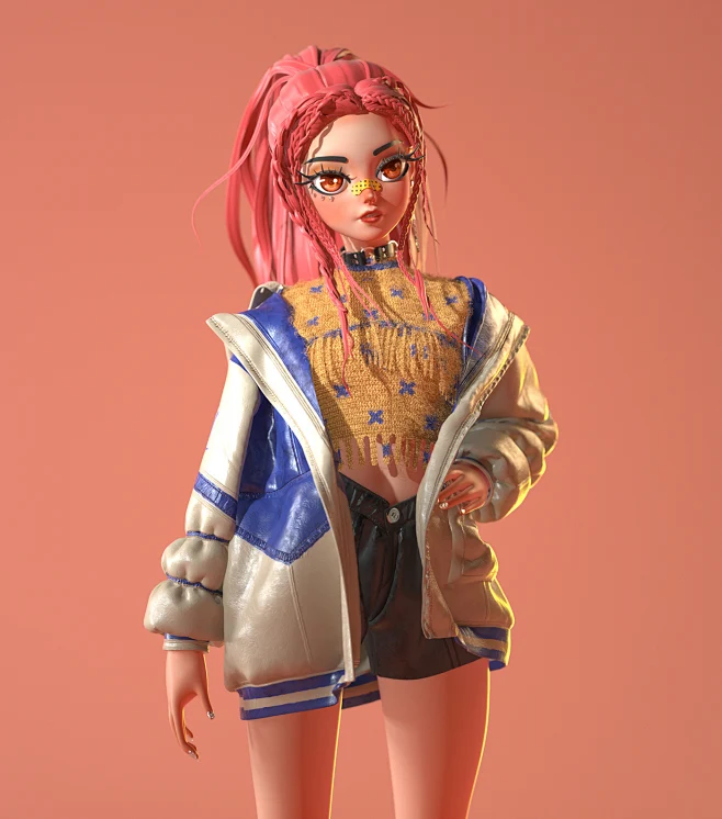 3D 3D Characters Character design cinema 4d-花瓣网