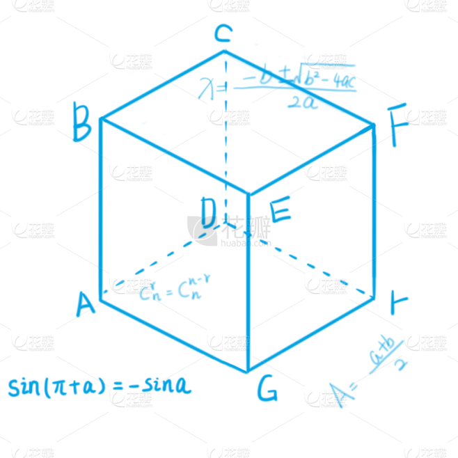 卡通风课程学科氛围元素