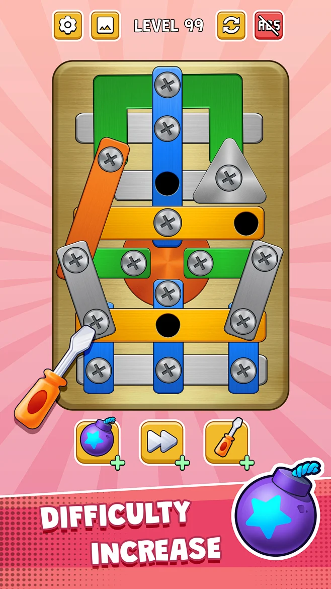 Casual Game: Screw Puzzle :: Behance-花瓣网