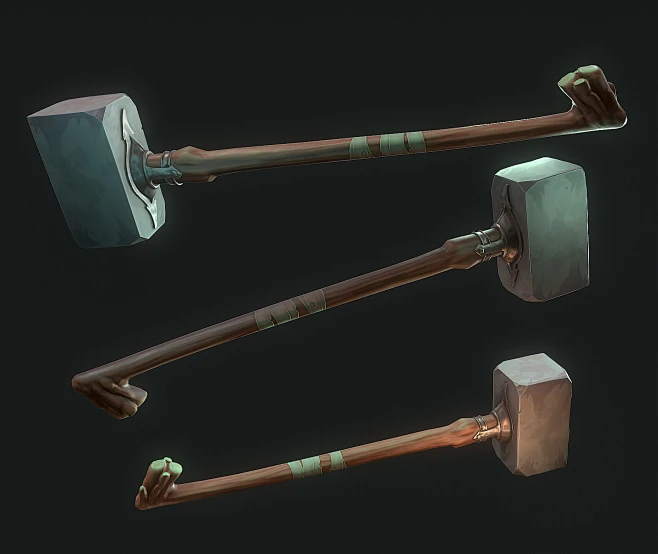 Hammer - Stylized Prop -花瓣网