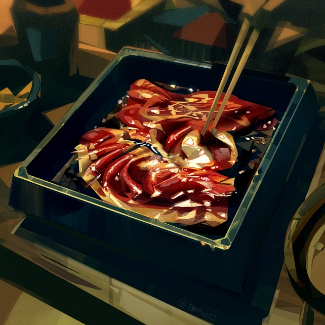 {其他} 手绘美食-花瓣网