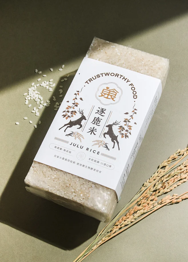 Julu rice packaging｜逐鹿米 : Julu rice originated from Luye Township ...