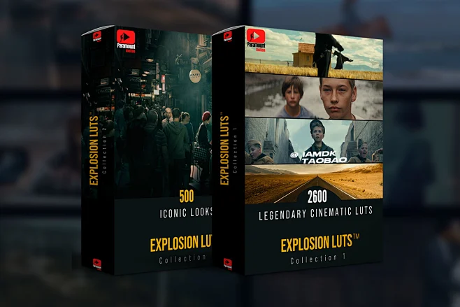 3100多个好莱坞流行电影视觉美学全流程LUT调色预设包 Paramount Motion EXPLOSION™ Cinematic LUTs ...