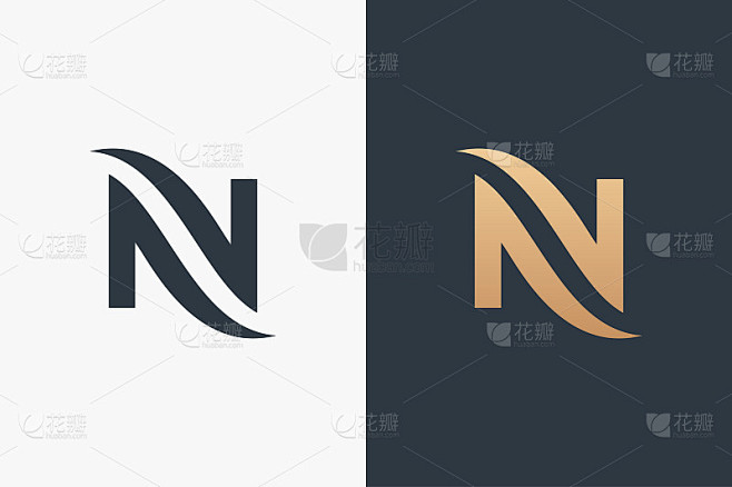 字母N标志模板设计矢量插图设计编辑可调整大小EPS 10