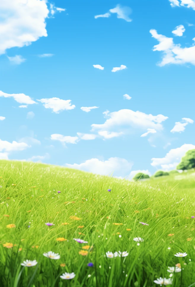 grassy field background photo hd high definition pictures, in the style ...