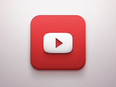 YouTube iOS Icon-花瓣网