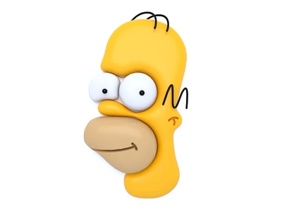Homer Simpson simpsons the simpsons homer simpson homer 3d illustration ...