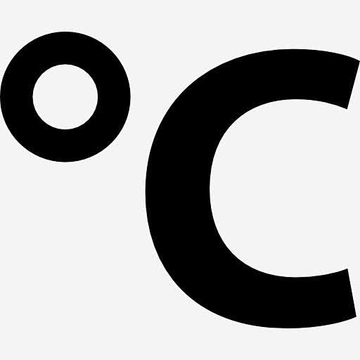 摄氏度的温度符号图标