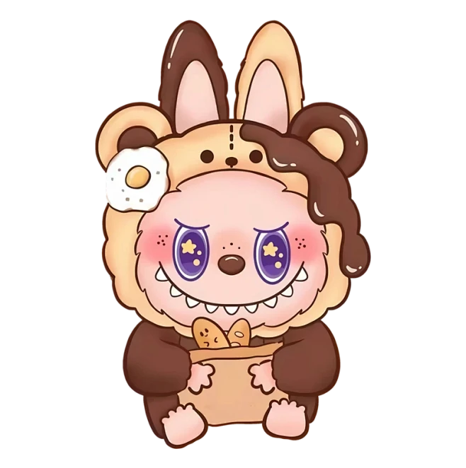 泡泡玛特热门IP：labubu、Molly免抠PNG透明图片下载(1)-花瓣网