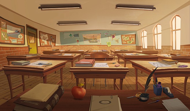 欧美Q版室内场景原画来自cgbook.cn (646)