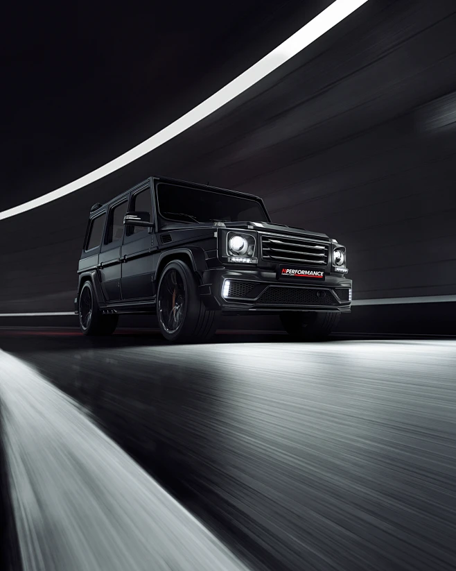AMG mercedes g63 body kit oktane Render 3D MAX cheshuin-花瓣网