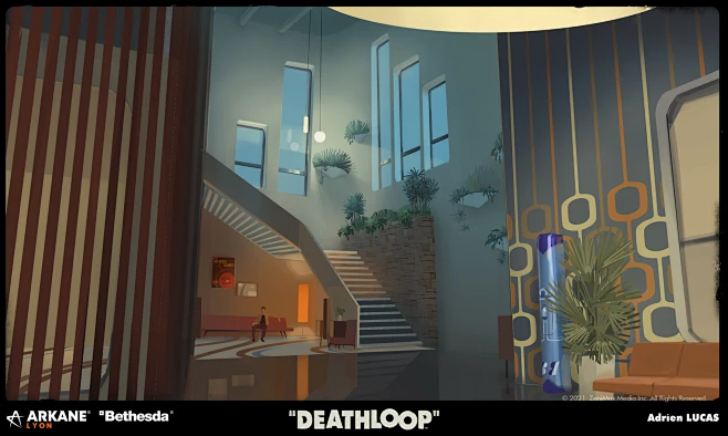 Arkane Studios "Deathloop" - Concept art #4-花瓣网