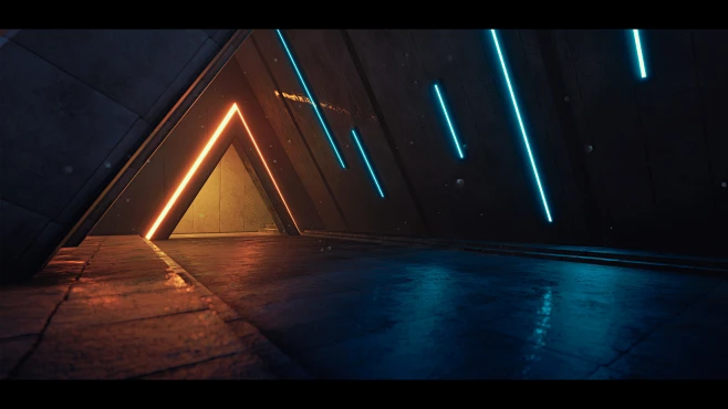 Triangle Hallway, Andrey Lukashov : Experimenting with lighting in ...