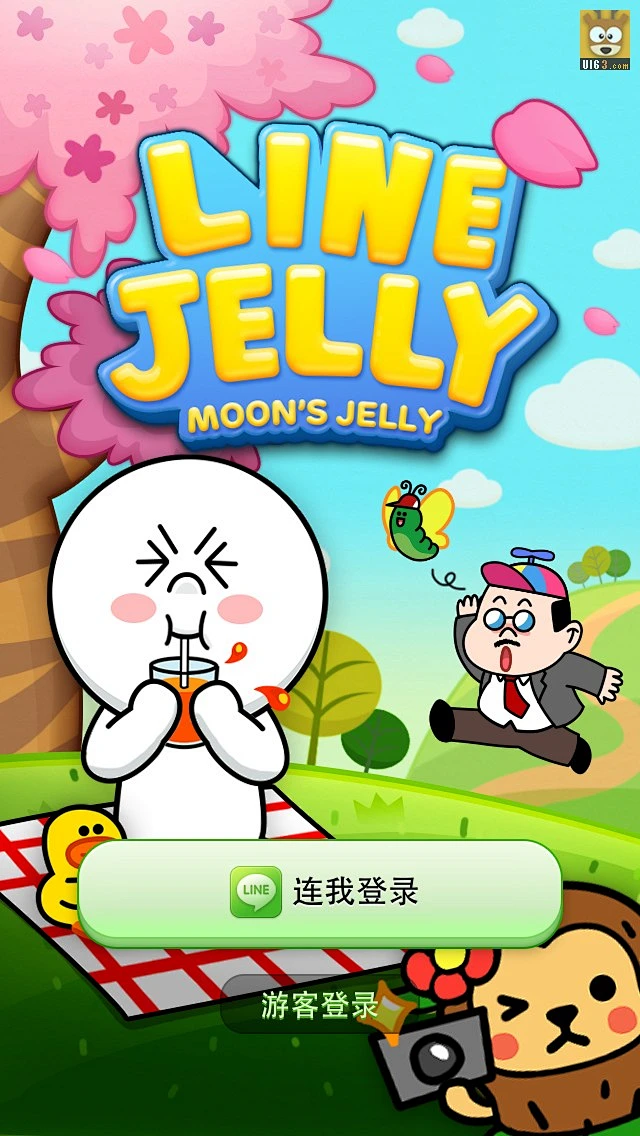 《line jelly》-游戏UI界面设计-花瓣网