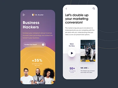 Booster先生手机应用ux ui启动界面设计图片_UI ╱ App图片素材-花瓣网
