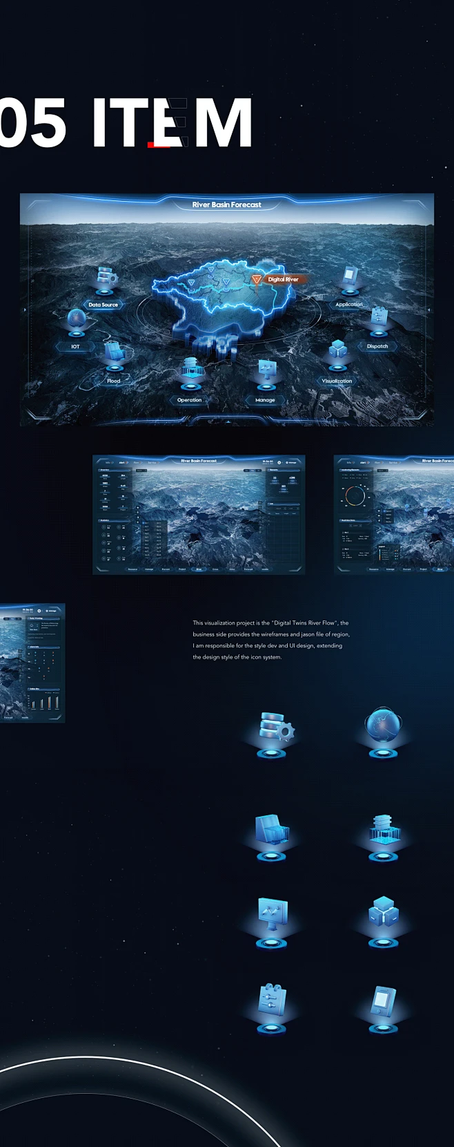 3D animation city Data data visualization earth FUI HUD map Technology-花瓣网