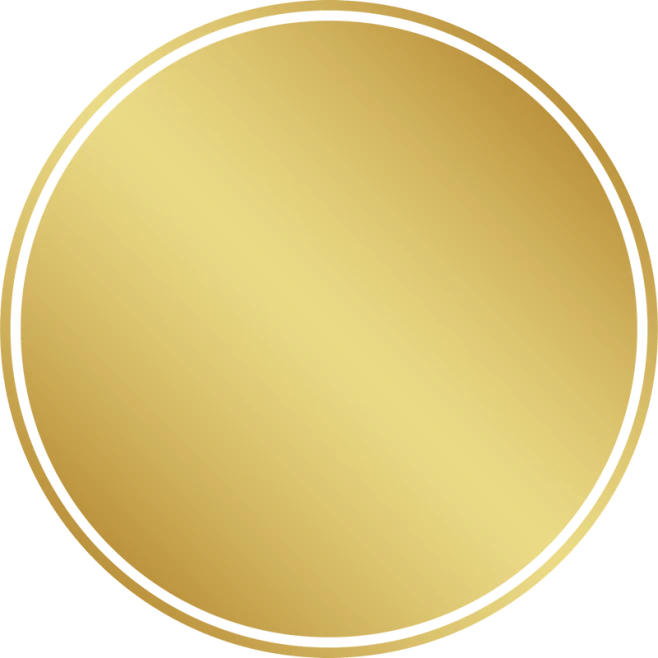 Gold Circle Label-花瓣网