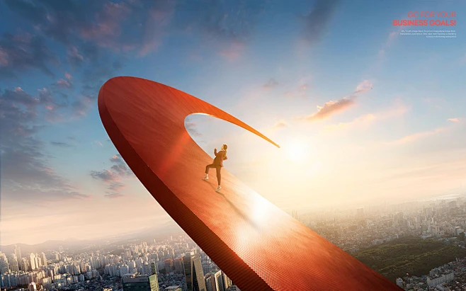 Business White Collar Pointer Poster Template 11款创意商务白领立体尖头企业文化展板海报设计 ...