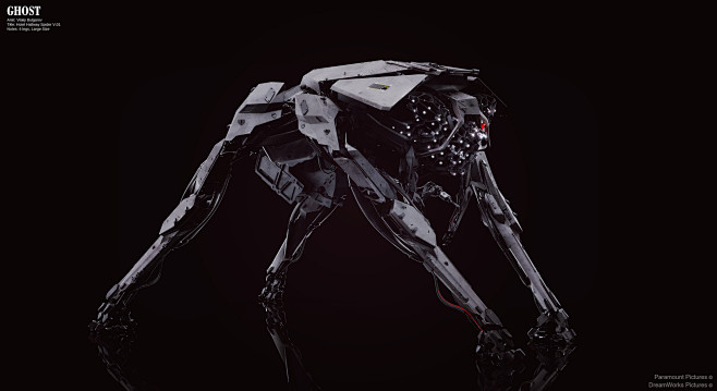 Concept Design work for Ghost In The Shell film，包含了机械、武器、场景等，美国概念设计师 ...