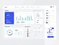 User interface screen including analysis charts Premium Vector-花瓣网