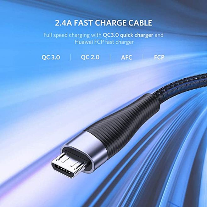 Amazon.com: UGREEN Micro USB Charger Cable Nylon Braided USB 2.0 A to ...
