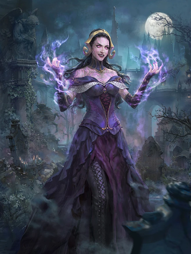 ArtStation - MTG: Liliana, the Necromancer and Arisen Gorgon, Livia ...