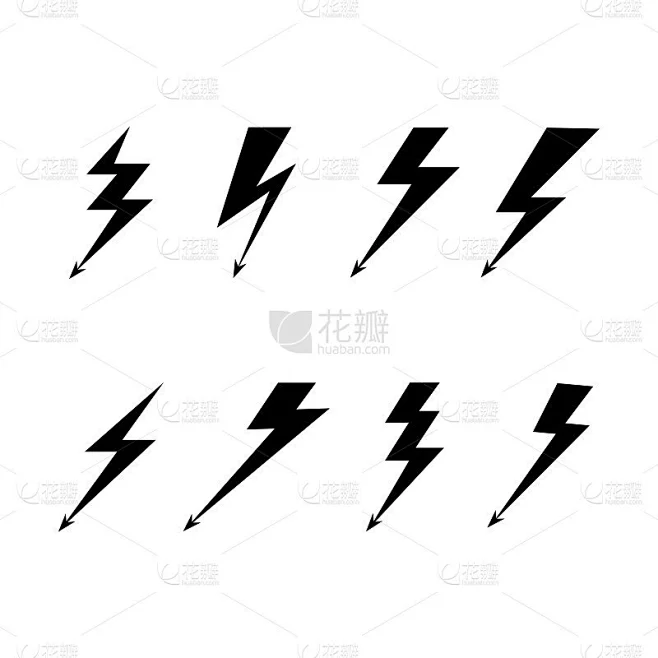 迅雷标志矢量模板图像素材-花瓣网