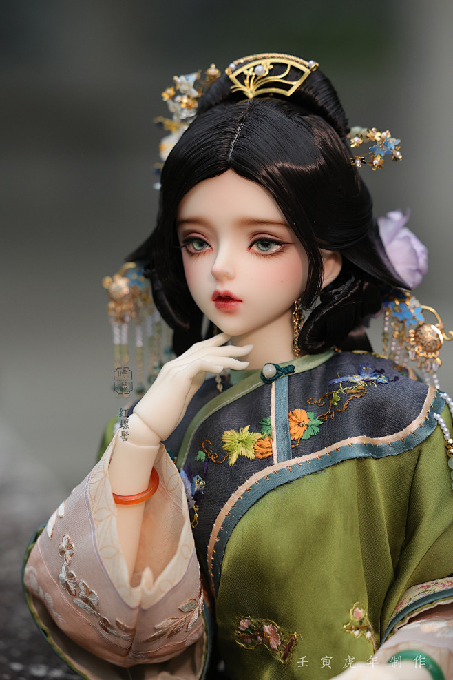 +红螺髻+周年庆丨探窗 三分/大女 bjd盘发【制作中】-淘宝网