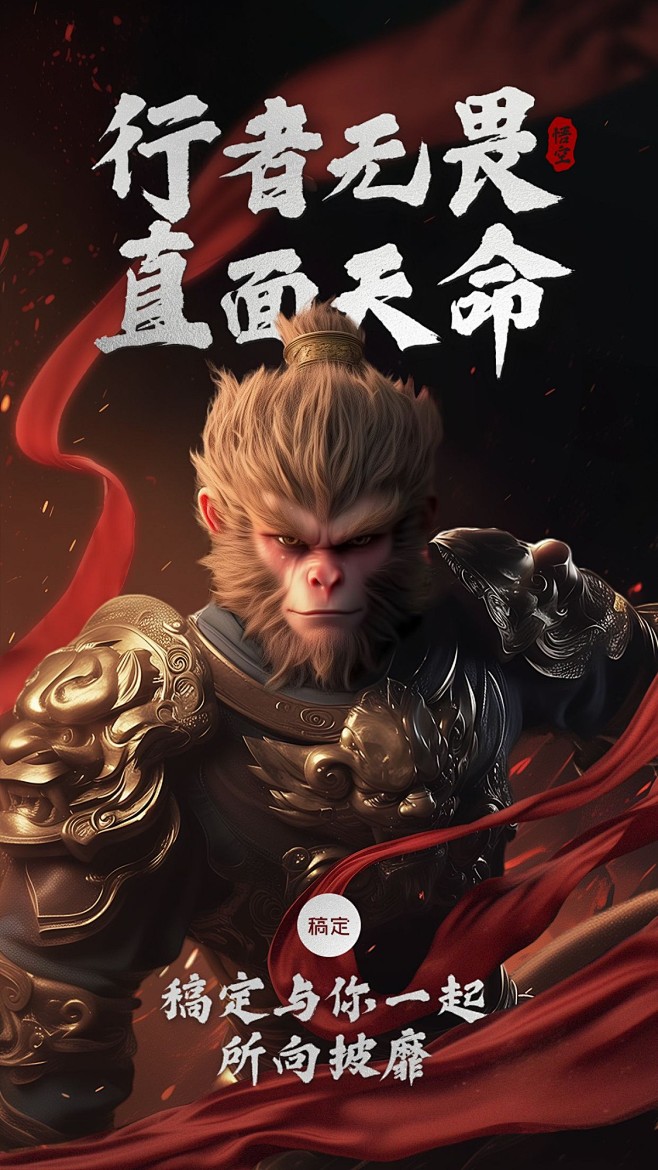 黑神话悟空话题宣传竖版海报