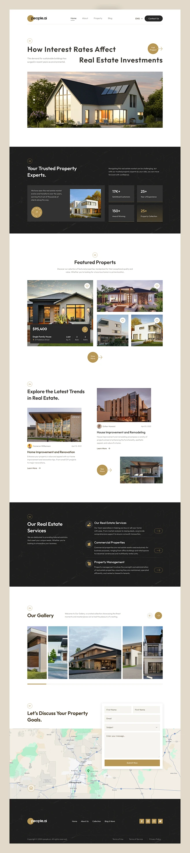 Investment landing page property real estate Real Estate Website-花瓣网