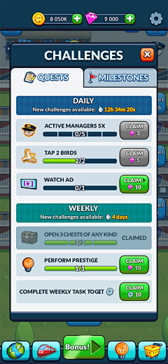 IDLE_UI-花瓣网|陪你做生活的设计师 | me Game Assets game mobile Game Art game ui ...