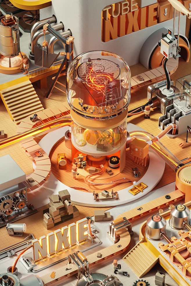 辉光管创意工厂-Creative Factory Of Nixie Tube_派大糖_【68Design】-花瓣网