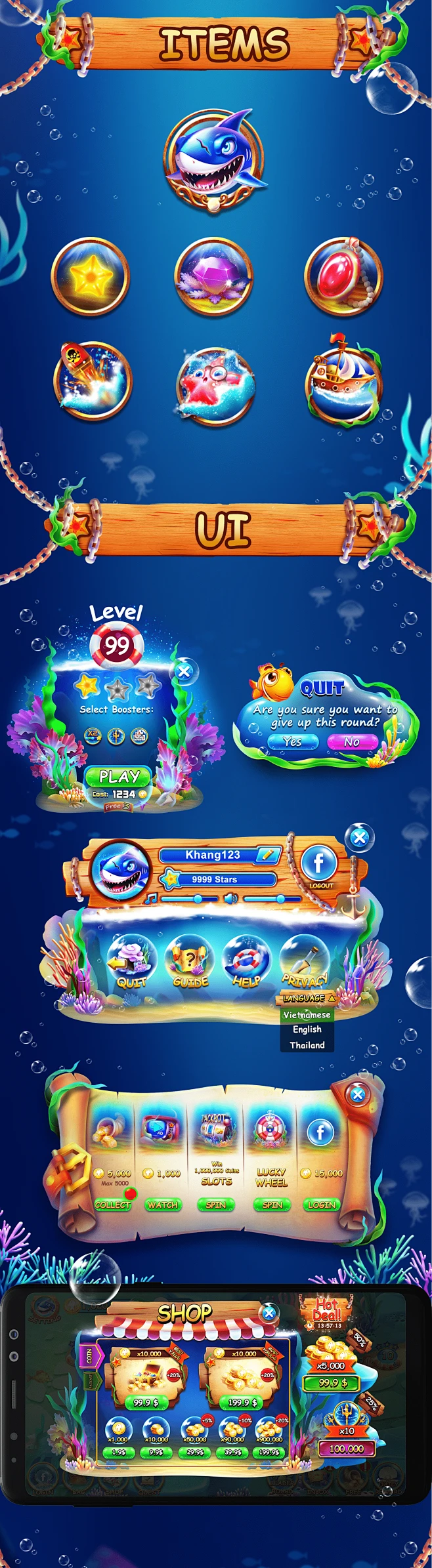 SOLITAIRE OCEAN ADVENTURE - mobile game :: Behance-花瓣网