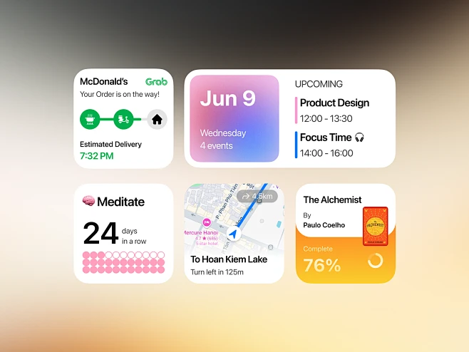 IOS Widget | UI Widget Design by Capi Product on Dribbble-花瓣网