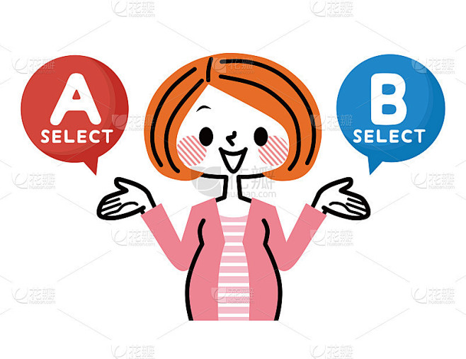 孕妇选择A或B。