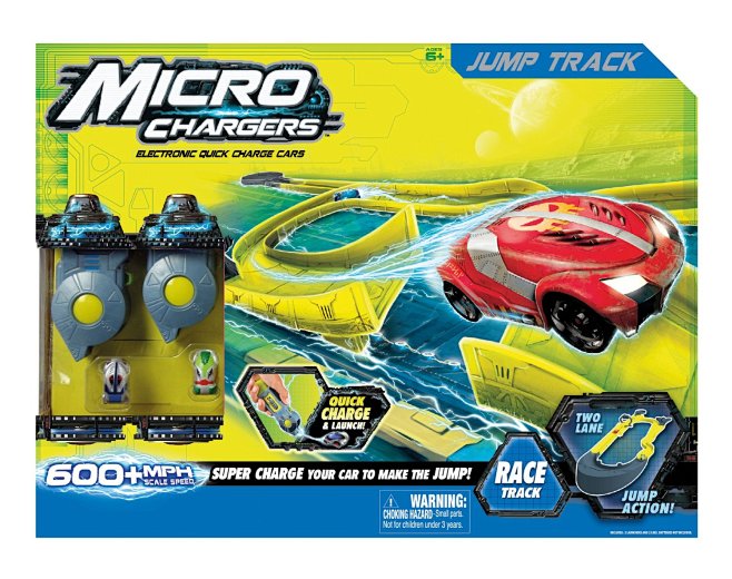 Amazon.com: Micro Chargers Hyper Jump Race Track Set: Toys & Games