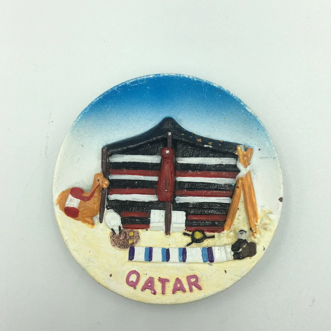 High Quality Custom Qatar Souvenir Fridg Magnet - Buy Custom Qatar ...