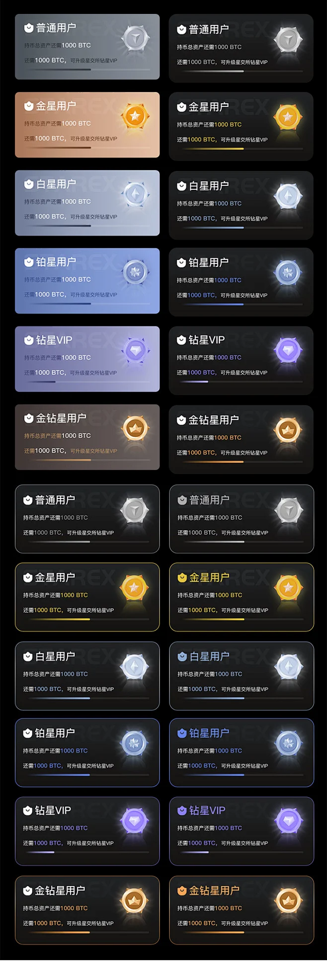 VIP等级会员中心卡片APP界面设计模板部分PSD部分Sketch格式素材-淘宝网-花瓣网