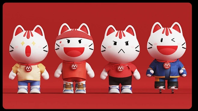 2021 招商银行 招牌年终奖 %7C 招财节系列海报%7C三维-花瓣网