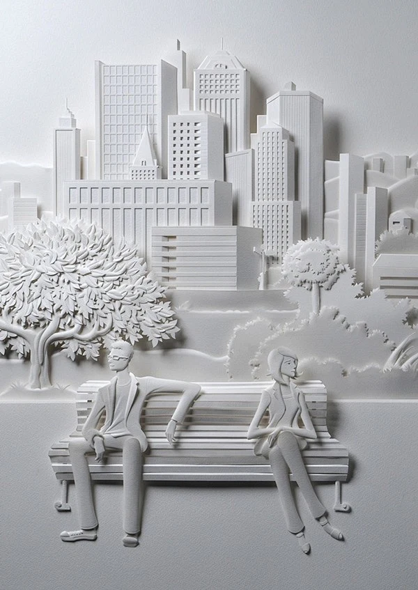 White - various : Some white paper sculptures created in 2010 and 2011-花瓣网